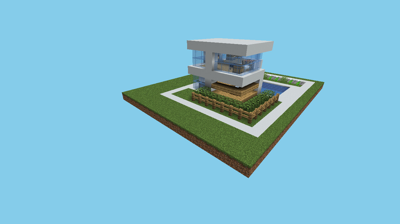 A super small Mordern House Minecraft Map