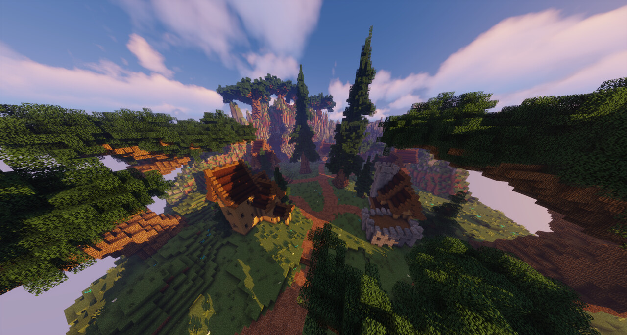 FREE City Hub - AliensBuilds 🛖 Minecraft Map