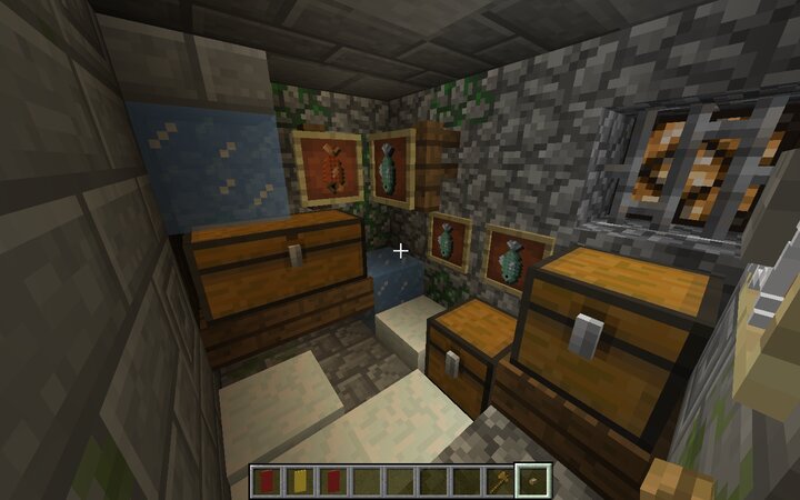 Medieval storages with interior Minecraft Map