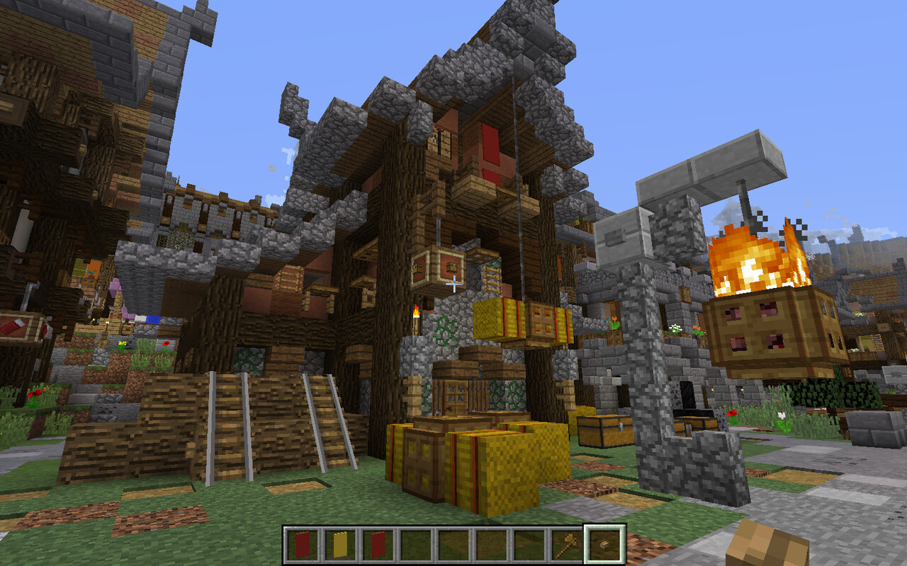 Medieval storages with interior Minecraft Map