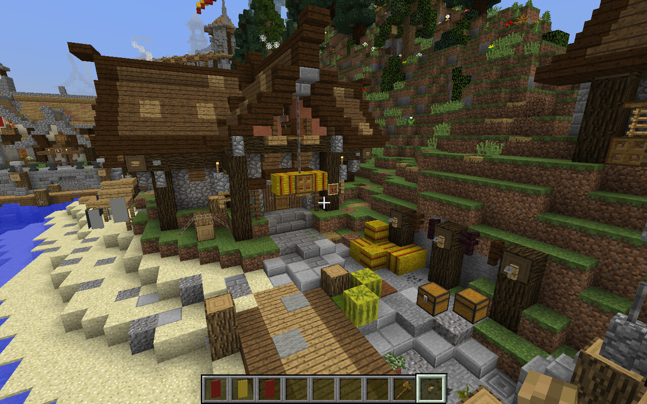 Medieval storages with interior Minecraft Map