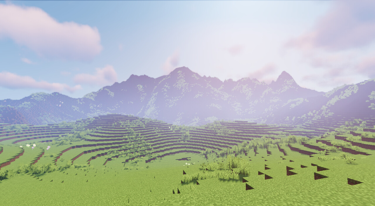 Hilly world with some moutains and rivers Minecraft Map