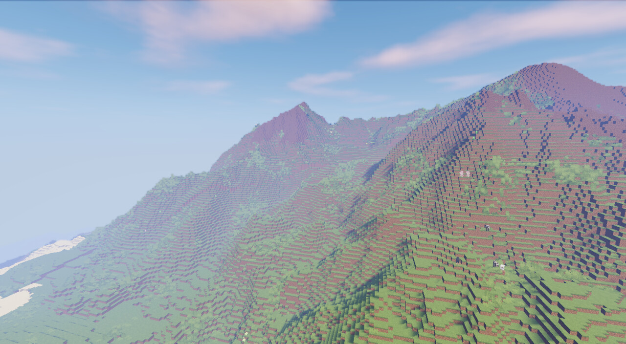 Hilly world with some moutains and rivers Minecraft Map