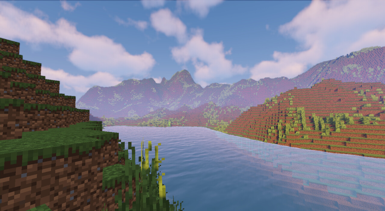 Hilly world with some moutains and rivers Minecraft Map