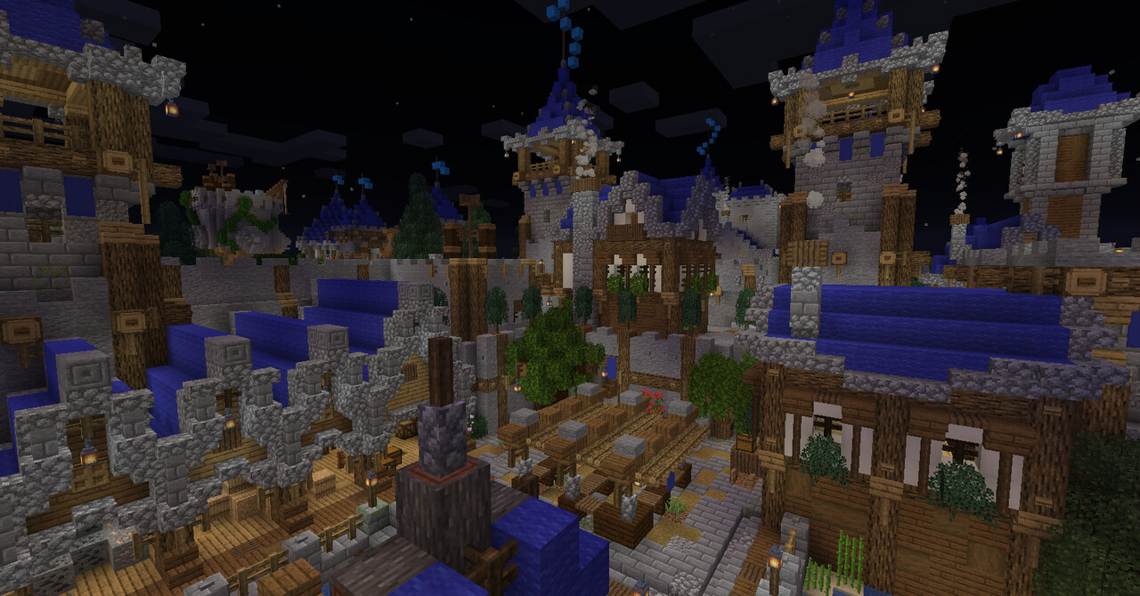 My Builds, on an extended SMP server (not my own server) Minecraft Map