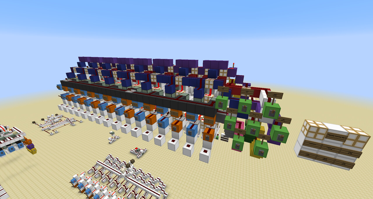 8 Bit Full Adder Minecraft Map