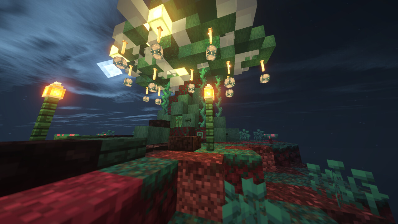 Mystic Warped Tree Hideout Minecraft Map