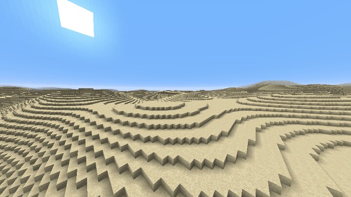 Desert terrain Minecraft Map