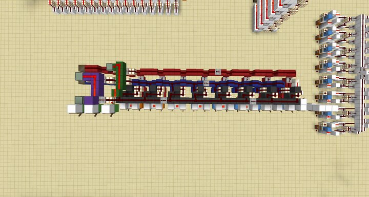8 Bit Boolean Comparator Minecraft Map
