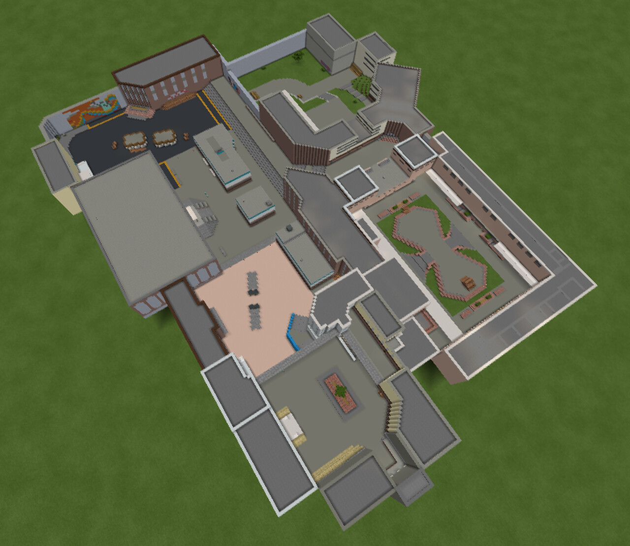 THPS 2 - SCHOOL II - ENTIRE LEVEL MAP! Minecraft Map