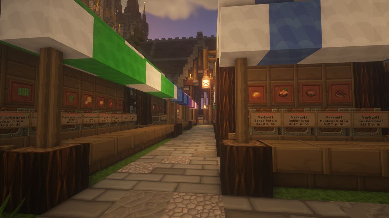 Medieval Market Place // Mittelalterlicher Marktplatz Minecraft Map