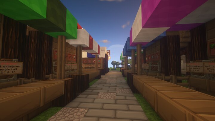 Medieval Market Place // Mittelalterlicher Marktplatz Minecraft Map