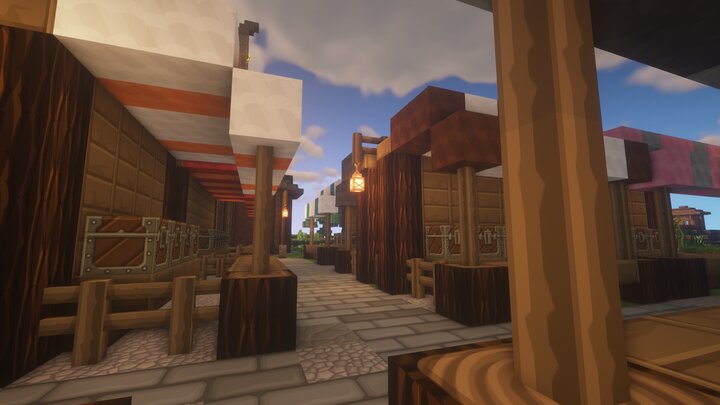 Medieval Market Place // Mittelalterlicher Marktplatz Minecraft Map