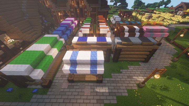 Medieval Market Place // Mittelalterlicher Marktplatz Minecraft Map