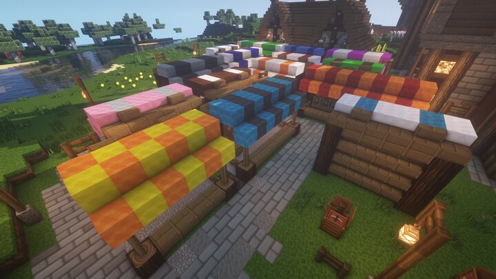 Medieval Market Place // Mittelalterlicher Marktplatz Minecraft Map