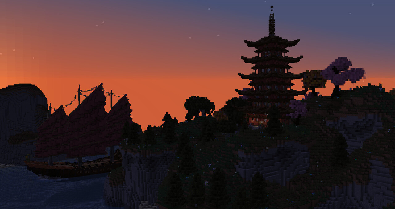 Japanese Bay Town - Beijanku Minecraft Map