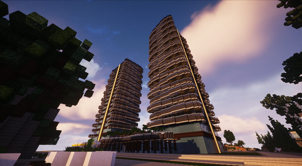 Modern Condos Towers | Capitol | MFC | Minecraft Map
