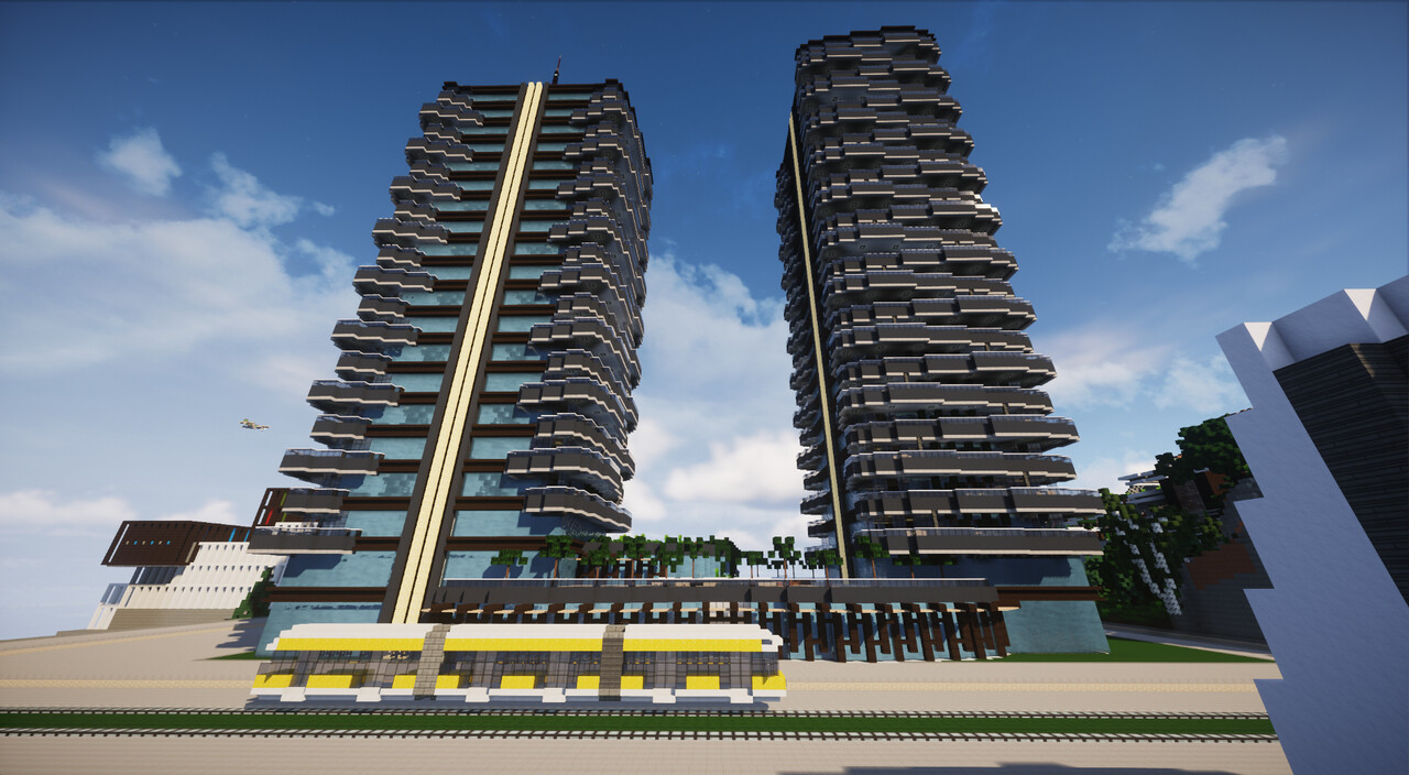 Modern Condos Towers | Capitol | MFC | Minecraft Map
