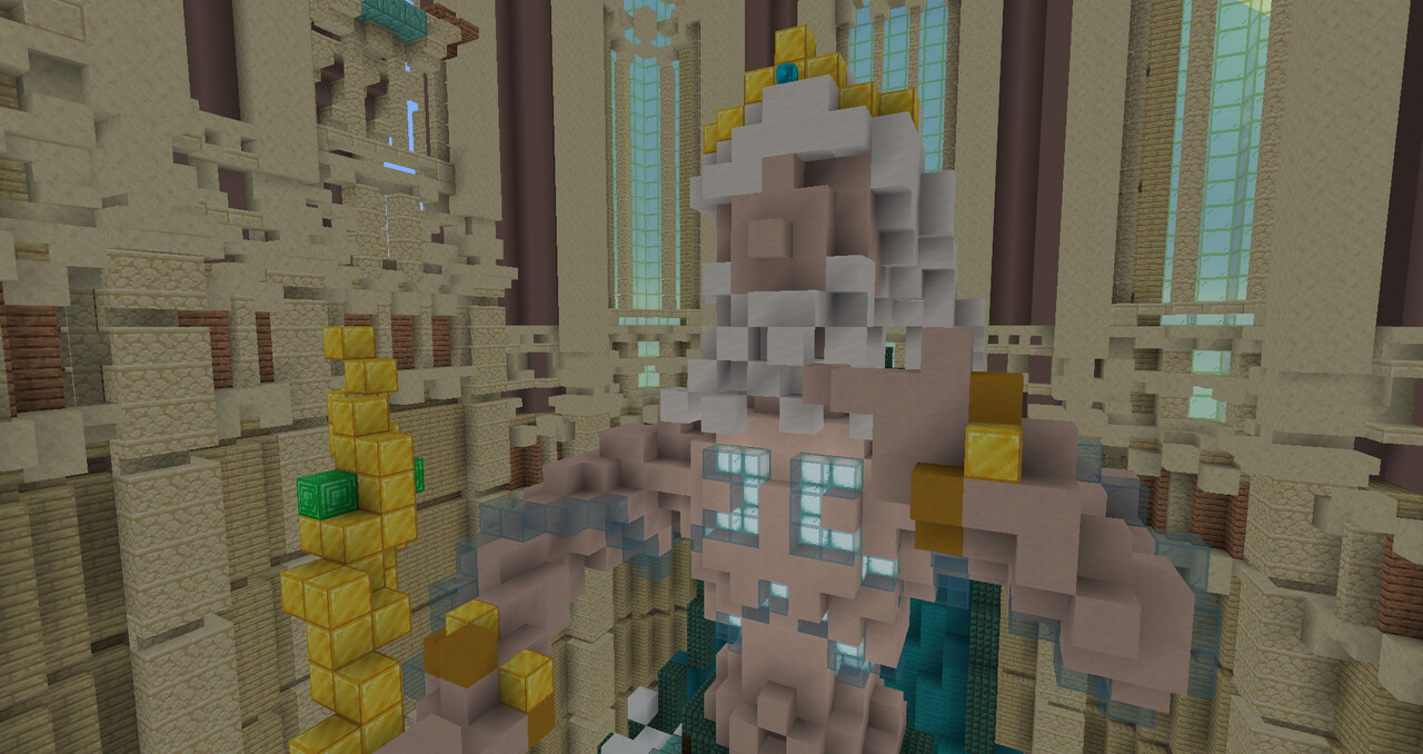 Underwater Water Palace Minecraft Map