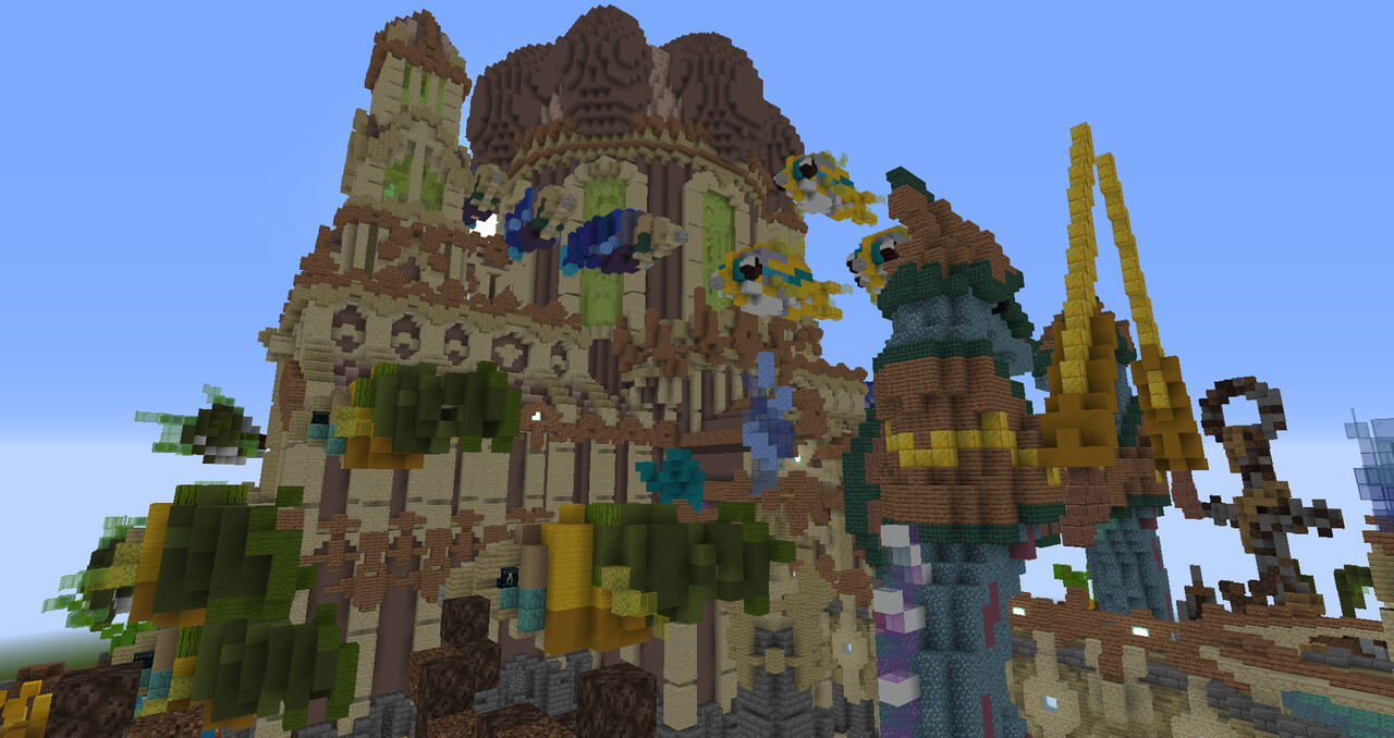 Underwater Water Palace Minecraft Map