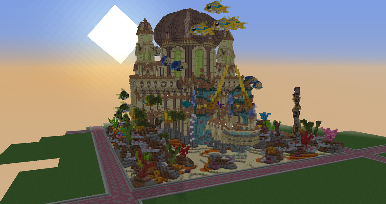 Underwater Water Palace Minecraft Map