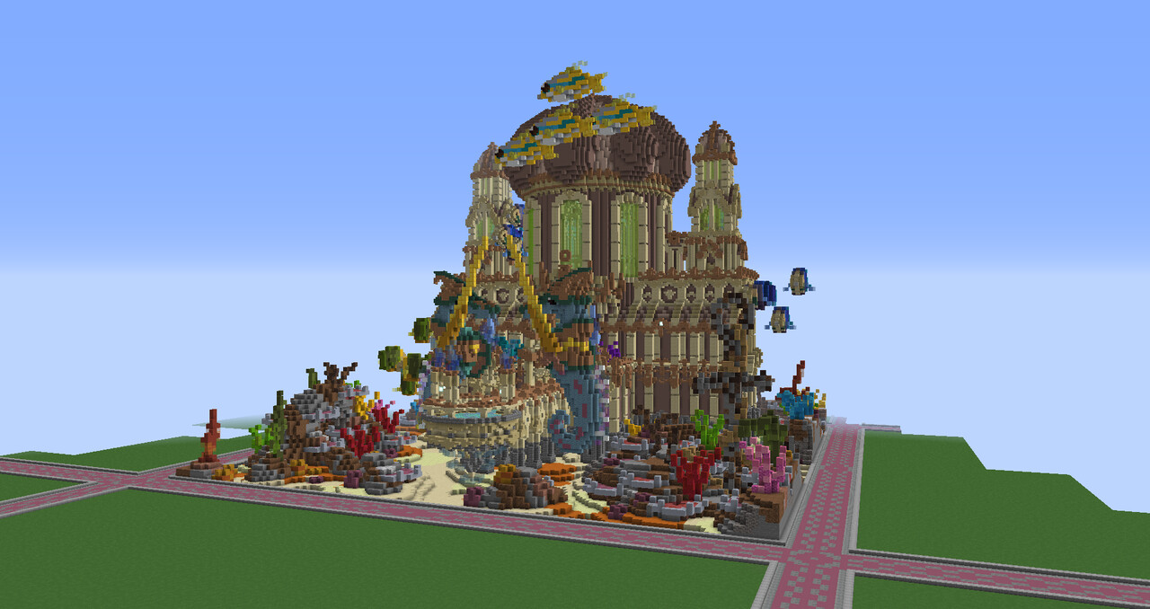 Underwater Water Palace Minecraft Map