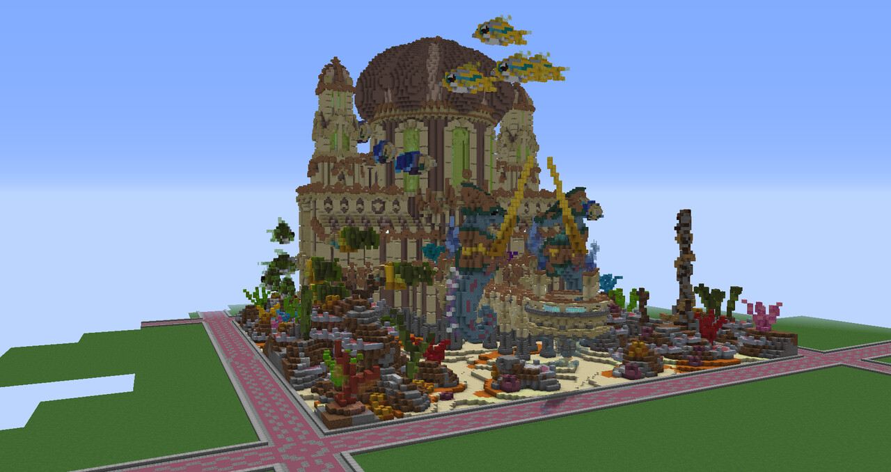 Underwater Water Palace Minecraft Map