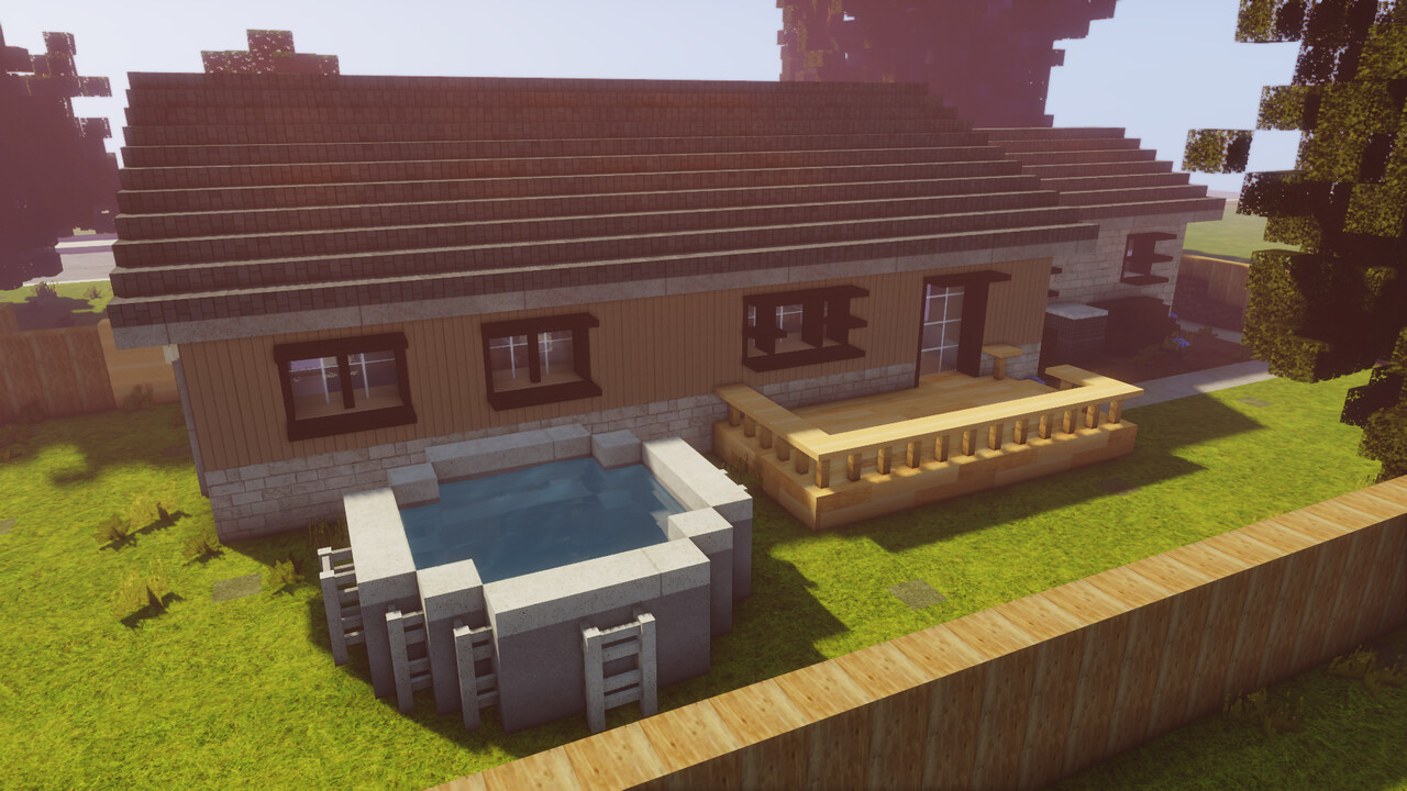 Realistic Mid-Century Ranch 2 Minecraft Map