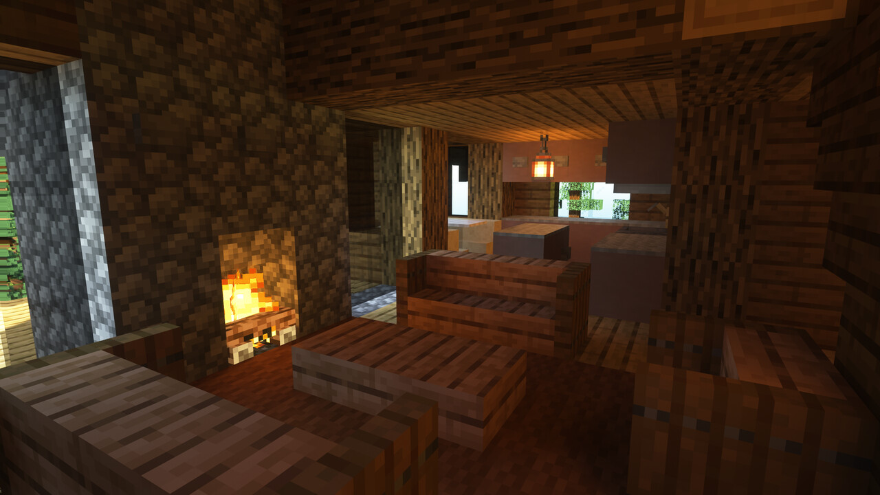 Mountain Log House - Montana Minecraft Map