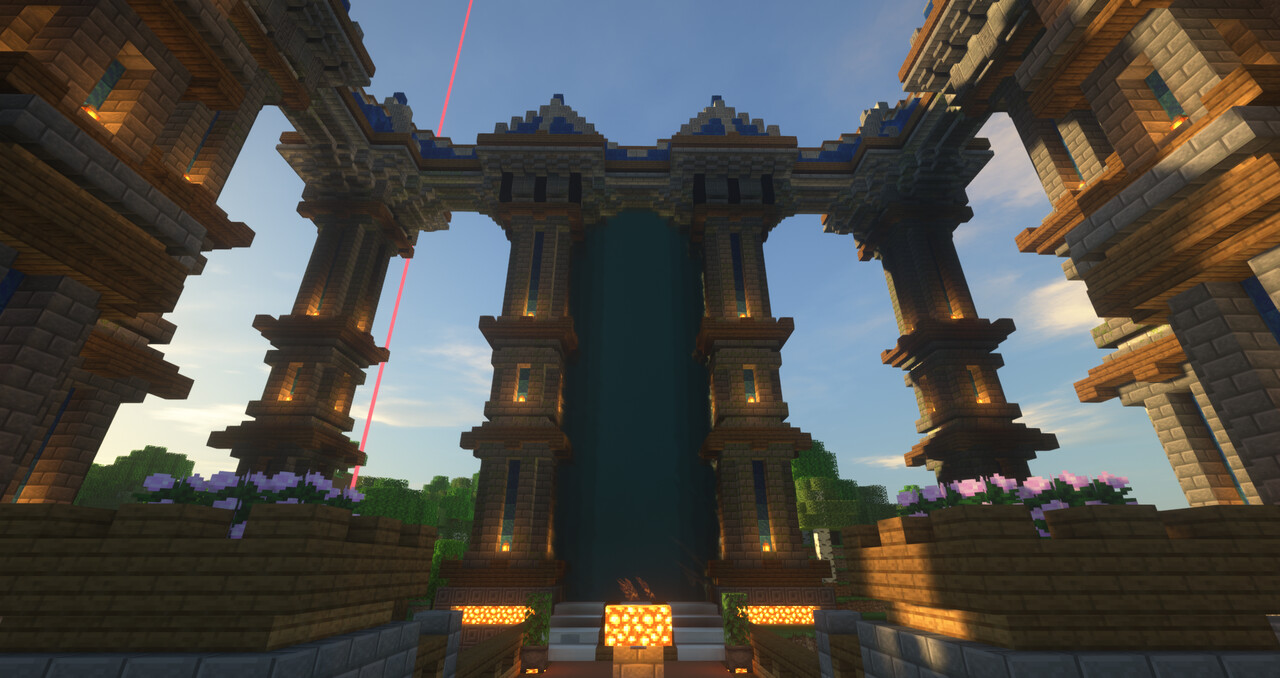 Natural Open Spawning Area with Shop, Portals, and Huge Garden ...
