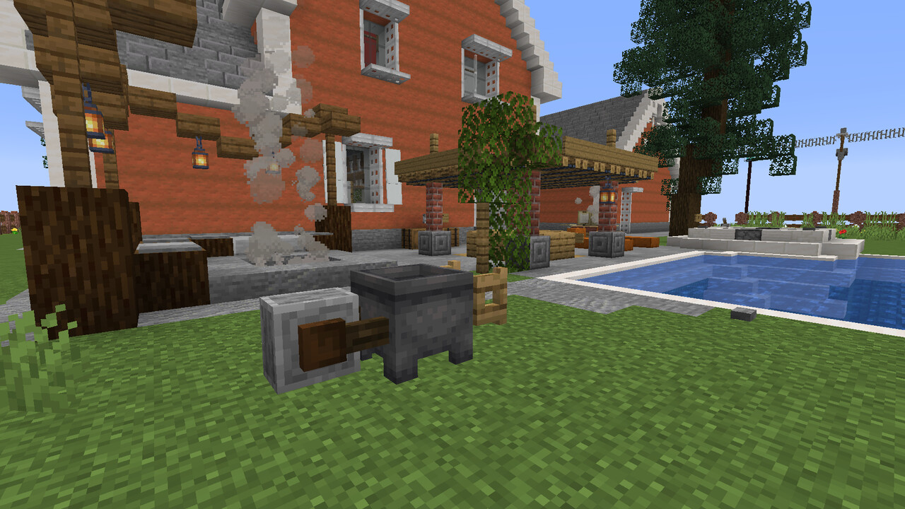 The Cedar Estate - A modern holiday residence. Minecraft Map