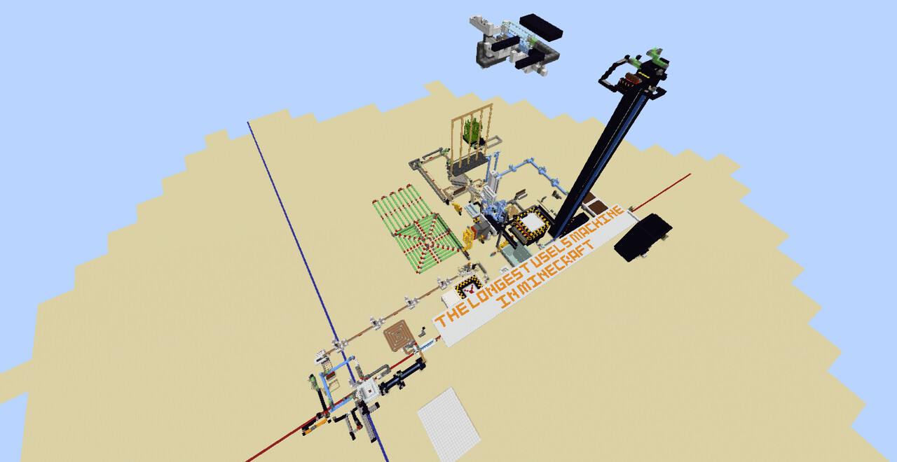 The Longest Useless Machine in Minecraft (version 1.0) Minecraft Map