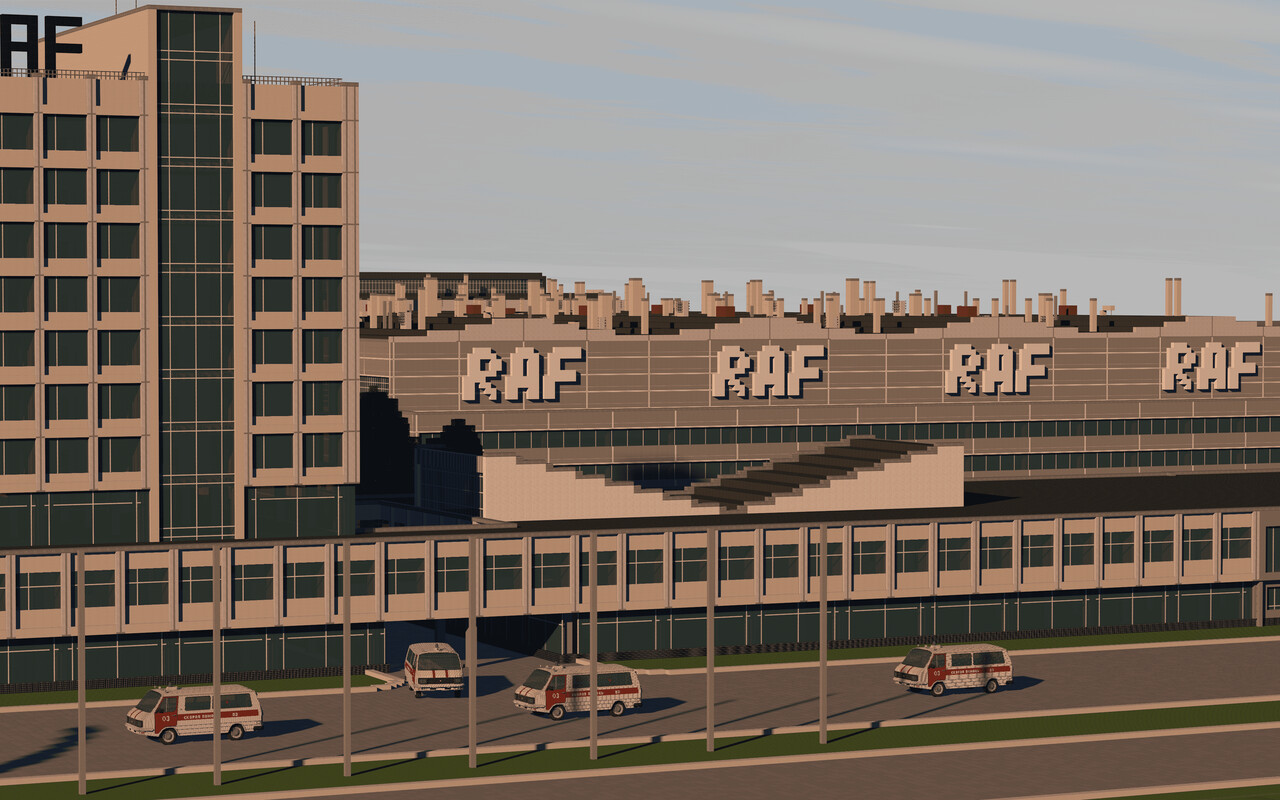 RAF-2203 and Riga Autobus Factory (RAF) Minecraft Map