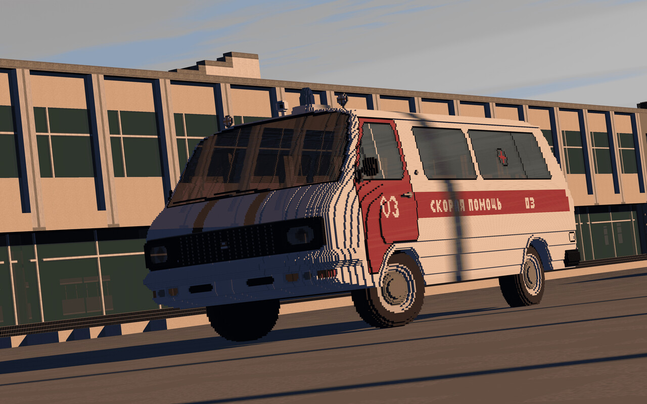 RAF-2203 and Riga Autobus Factory (RAF) Minecraft Map