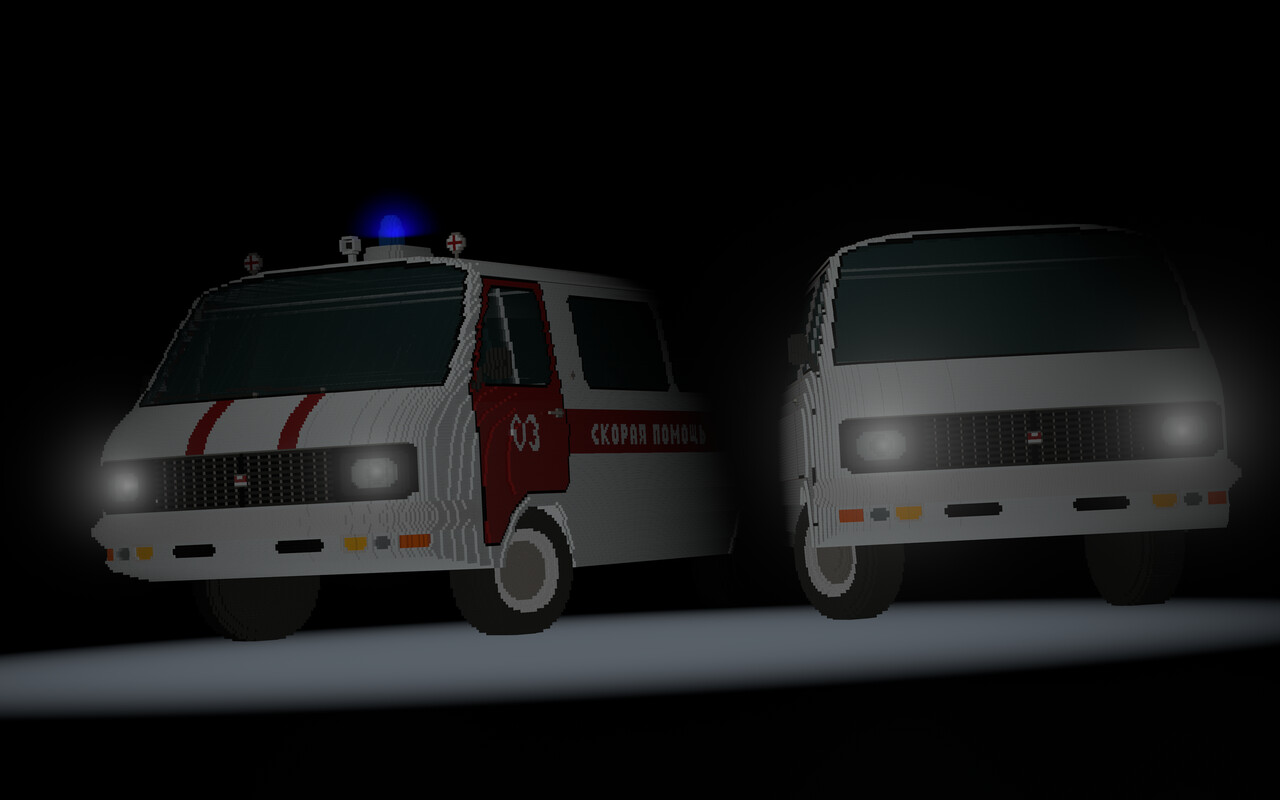 RAF-2203 and Riga Autobus Factory (RAF) Minecraft Map