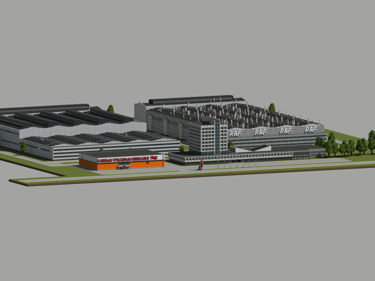 RAF-2203 and Riga Autobus Factory (RAF) Minecraft Map
