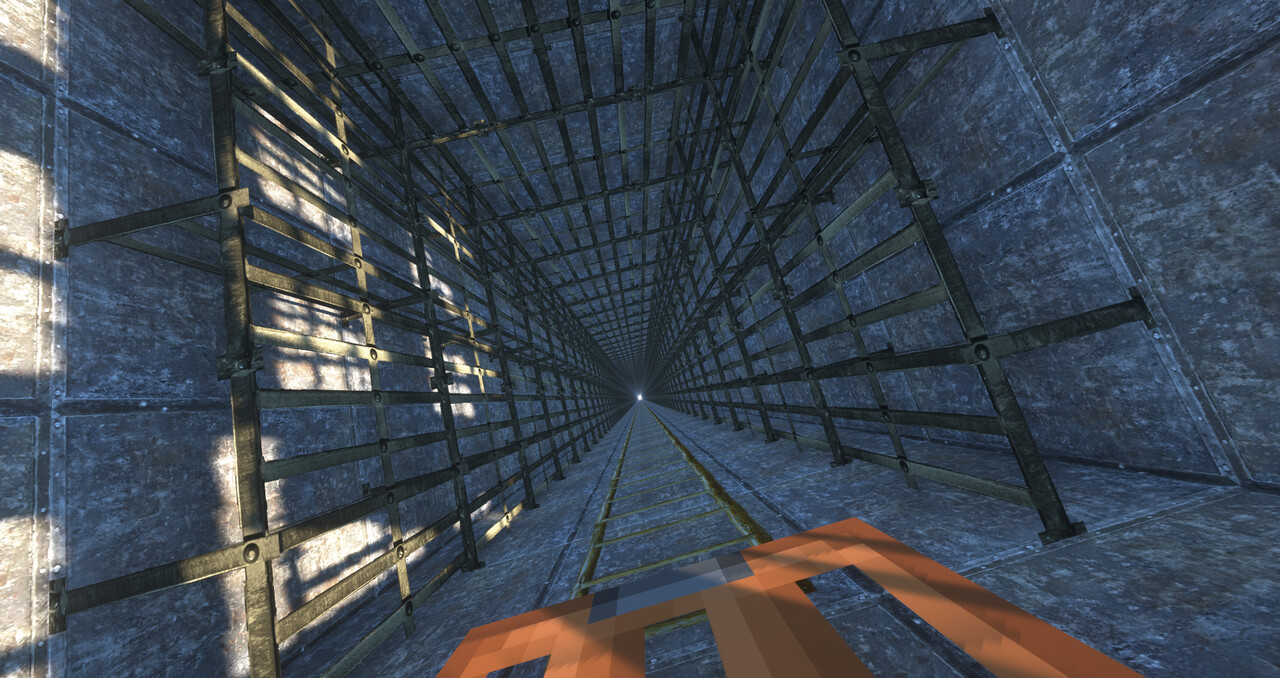 Underground mine shaft 820 ft deep Minecraft Map