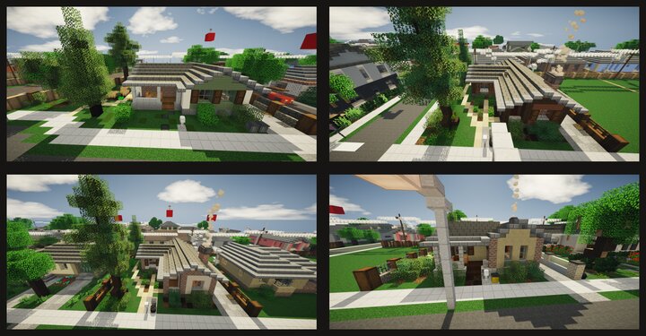 60's/50's bungalows Minecraft Map