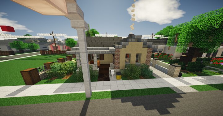 60's/50's bungalows Minecraft Map