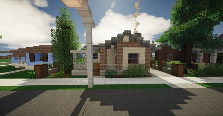 60's/50's bungalows Minecraft Map