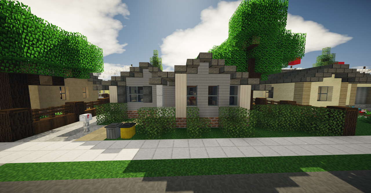 60's/50's bungalows Minecraft Map