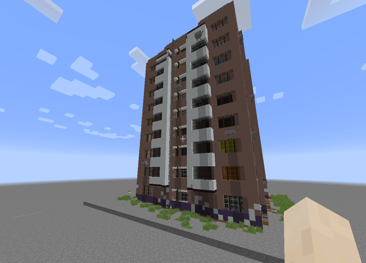 RESIDENCE TOWER APARTMENT | FULL WITH CUSTOMIZABLE INTERIOR Minecraft Map