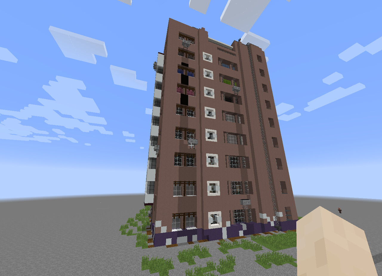 RESIDENCE TOWER APARTMENT | FULL WITH CUSTOMIZABLE INTERIOR Minecraft Map