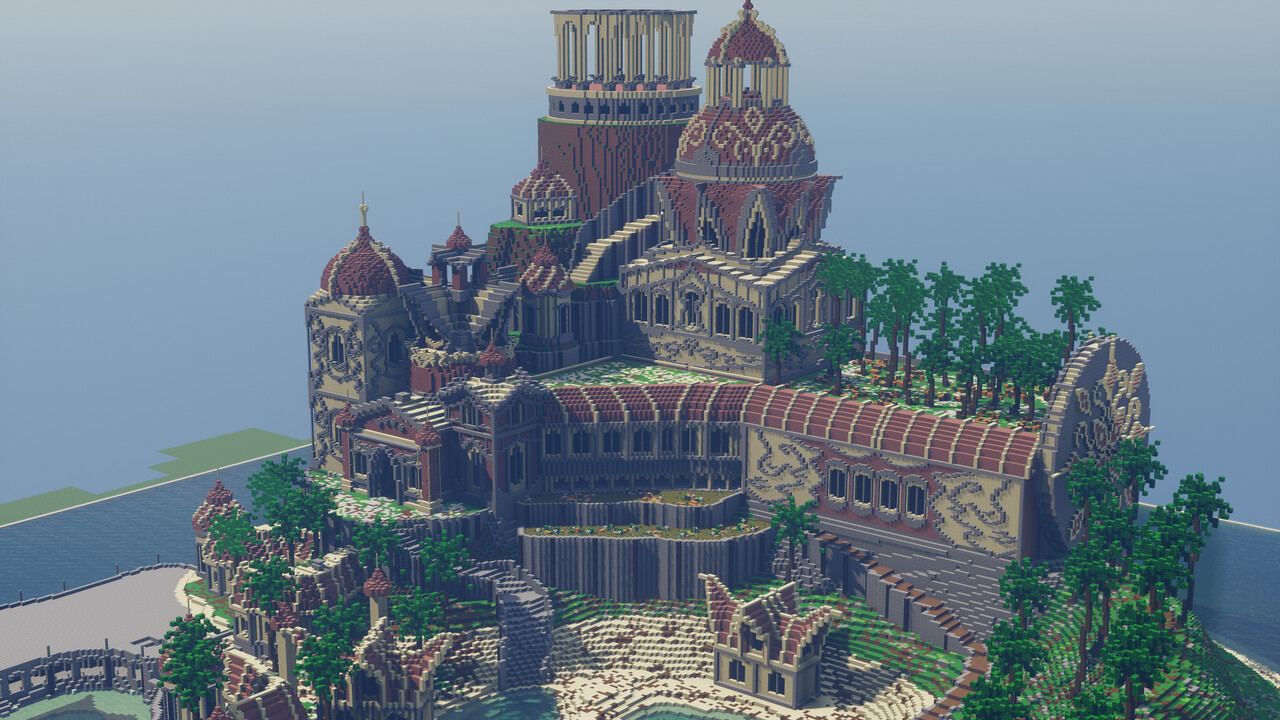 [Oasis - Palm art castle] Turkey BY BekirAytas Minecraft Map