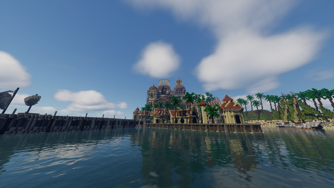 [Oasis - Palm art castle] Turkey BY BekirAytas Minecraft Map