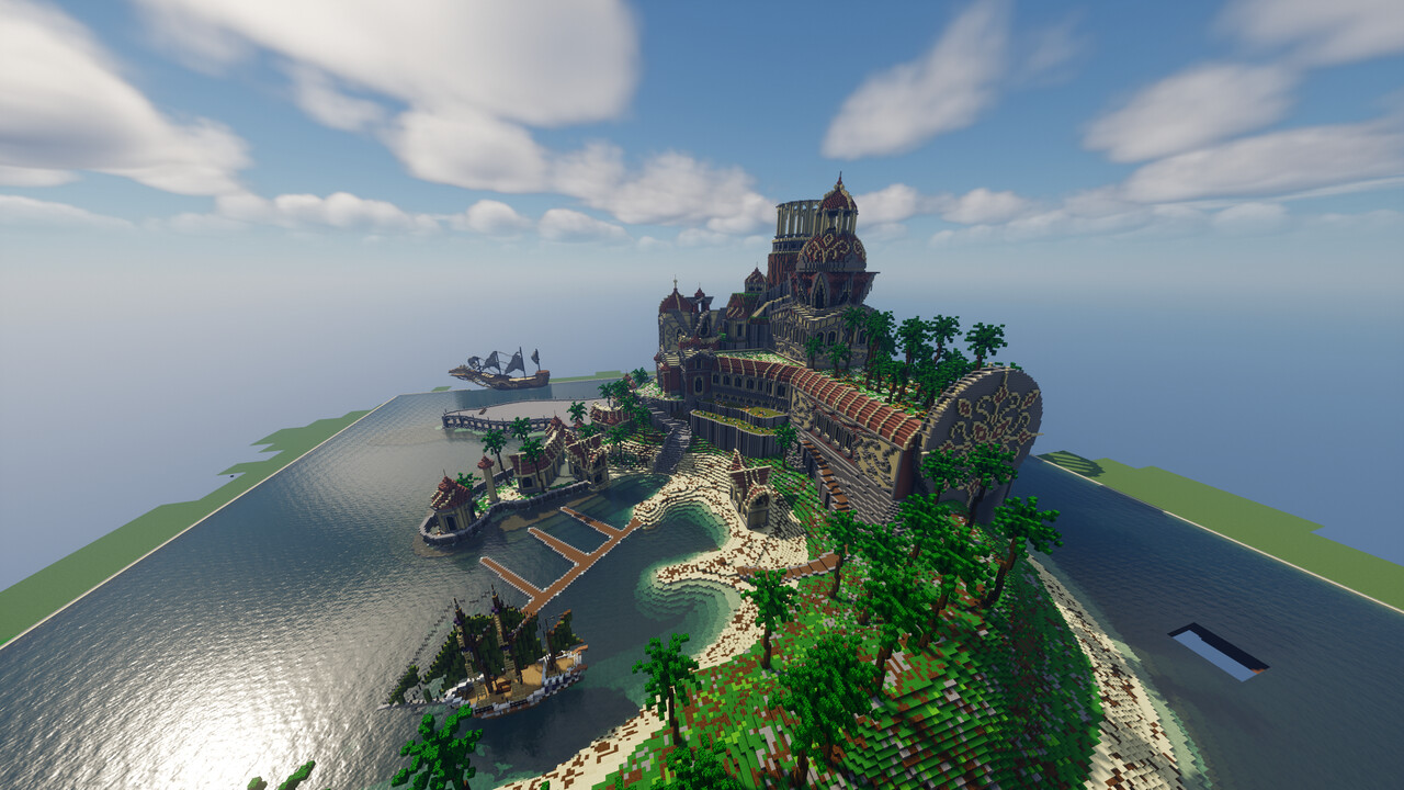 [Oasis - Palm art castle] Turkey BY BekirAytas Minecraft Map