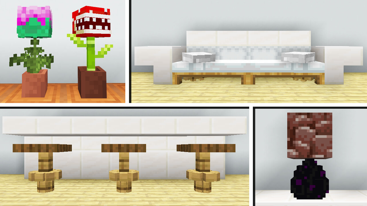 10 Interior Building Designs & Ideas! Minecraft Map