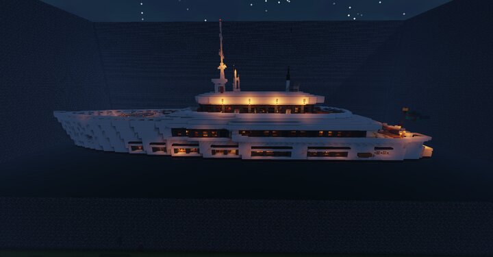 Superyacht Courage [+INTERIOR] Minecraft Map