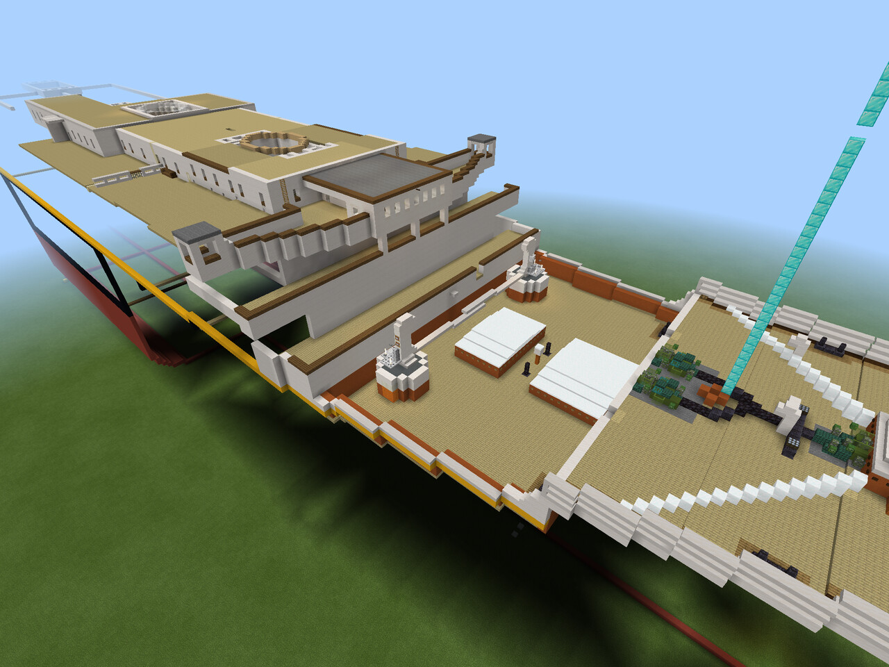 R.M.S Titanic 2:1 scale build Minecraft Map