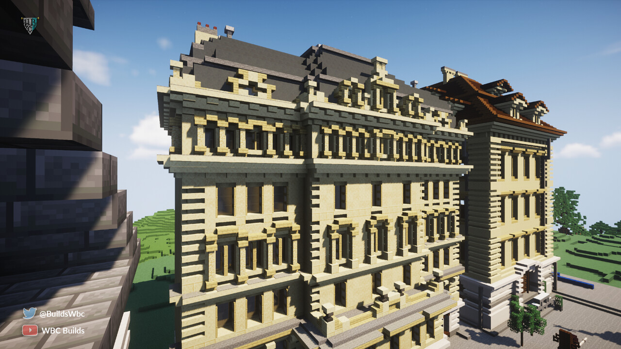 Austrian styled Victorian Bank Minecraft Map